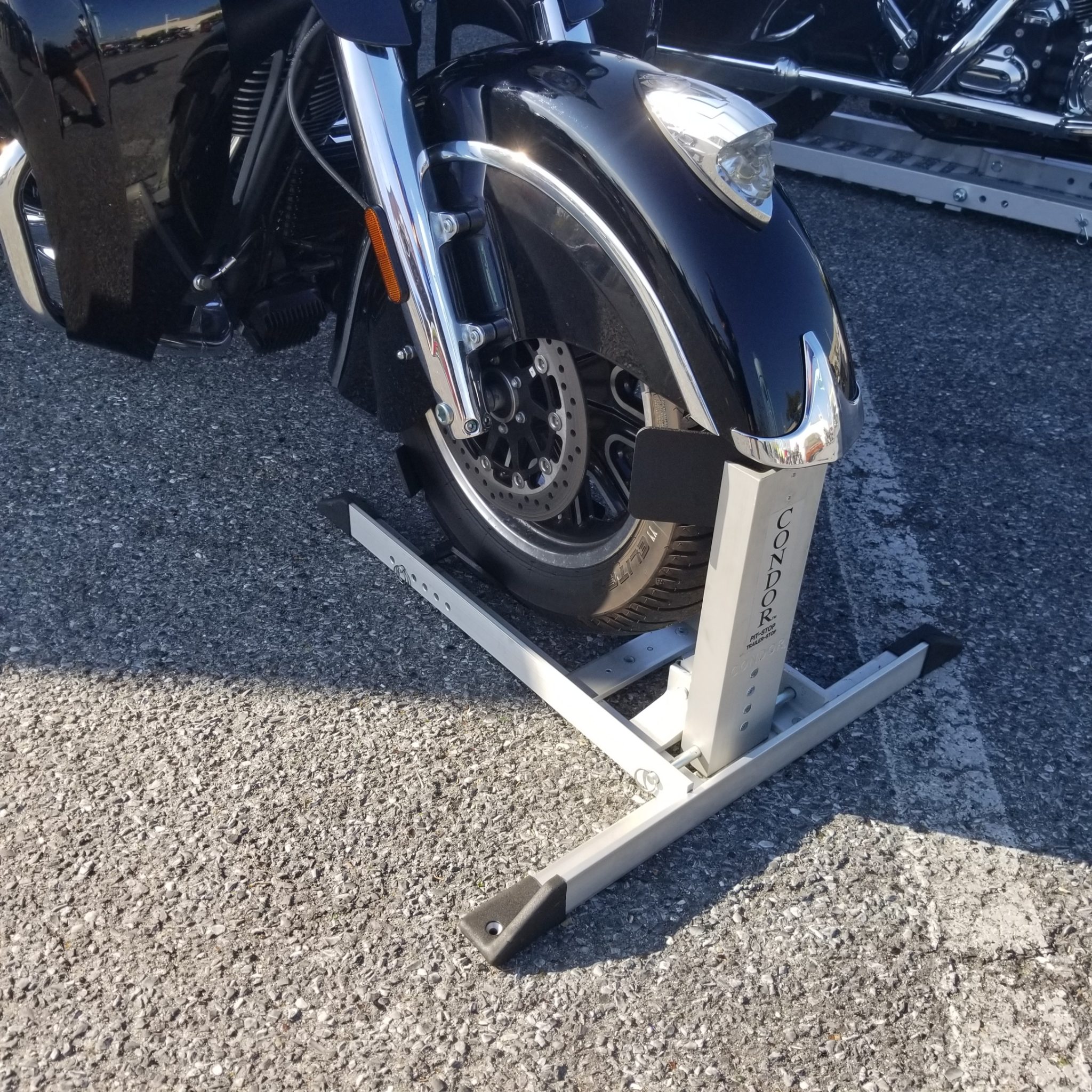 Pit Stop/Trailer Stop Motorcycle Wheel Chock (Part #: PS-1500) - Made ...