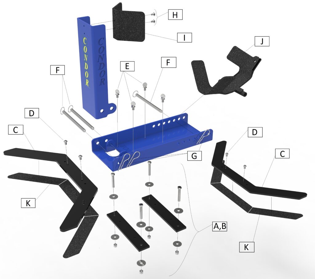 Scooter Chock (Part #: SCC-4000) - Made In USA - Condor Products