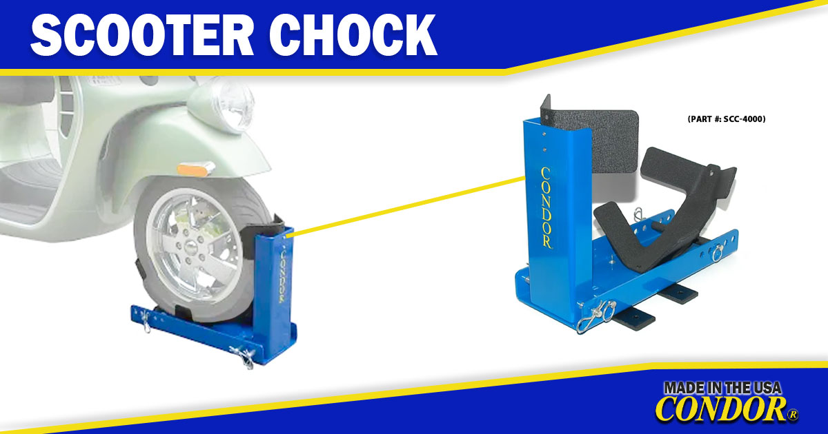 Scooter Chock (Part #: SCC-4000) - Made In USA - Condor Products